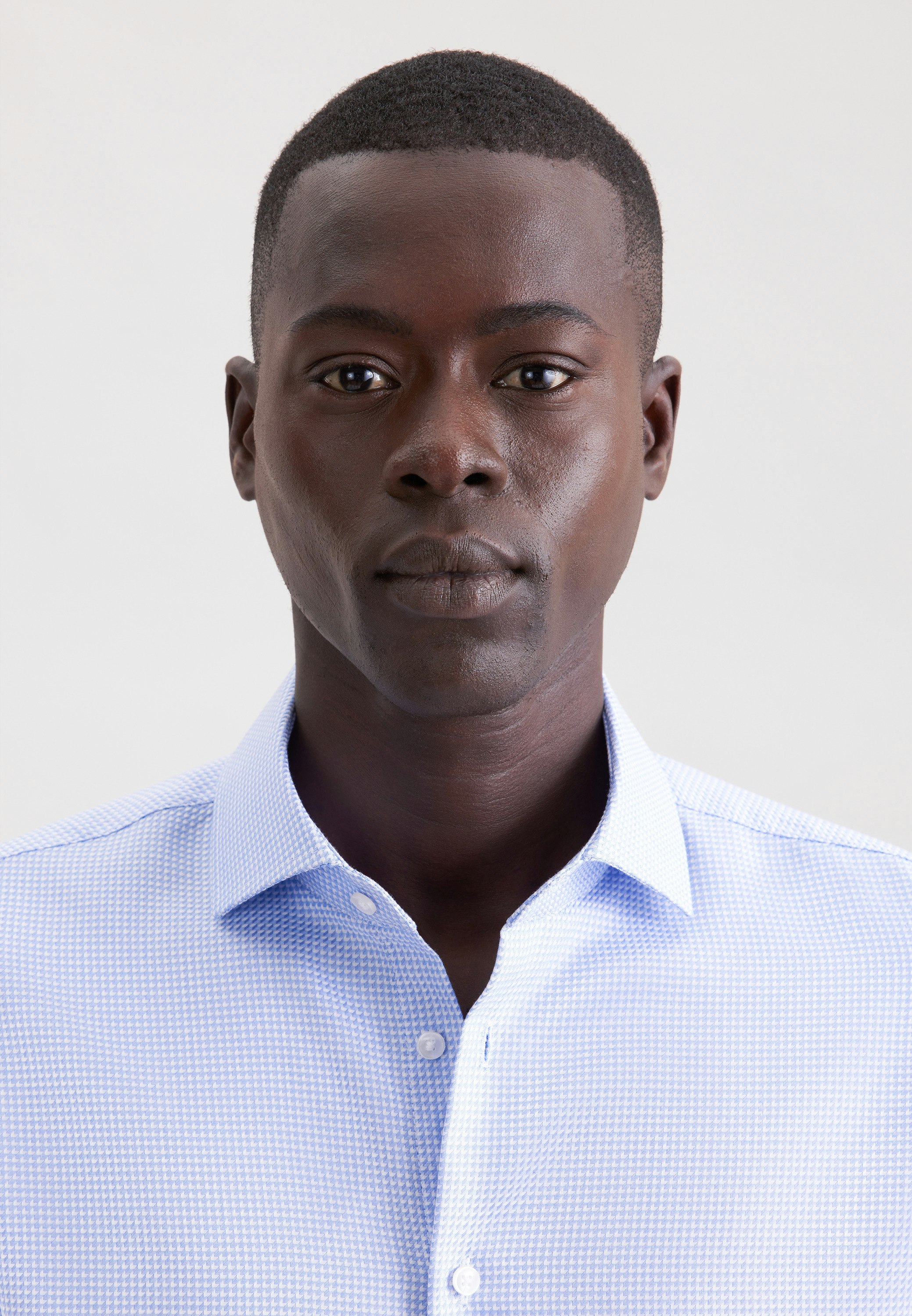 Shaped Chemise d'affaires Structure bleu moyen | Seidensticker